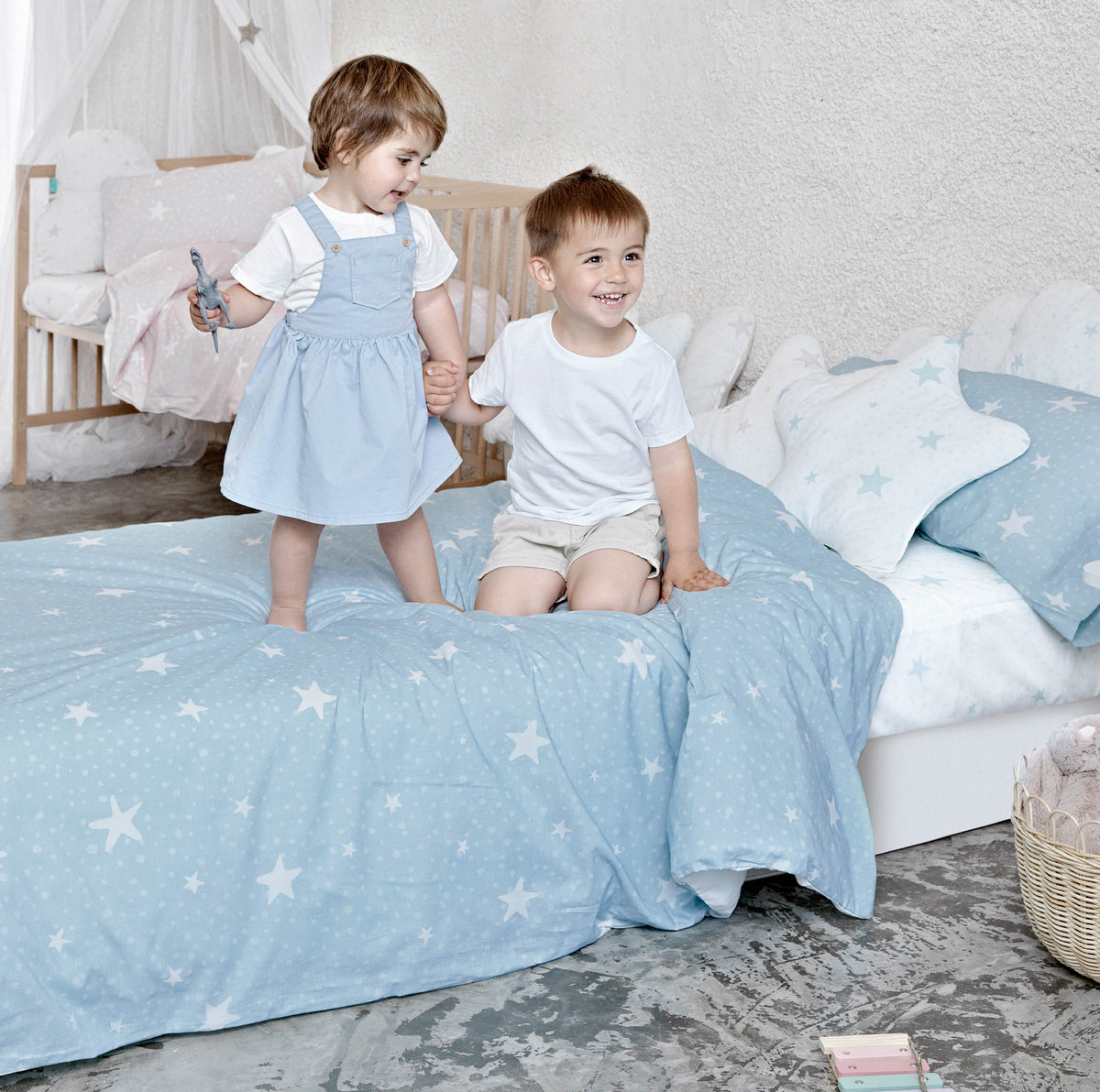 Little star blue Juego nórdico - Happyfriday